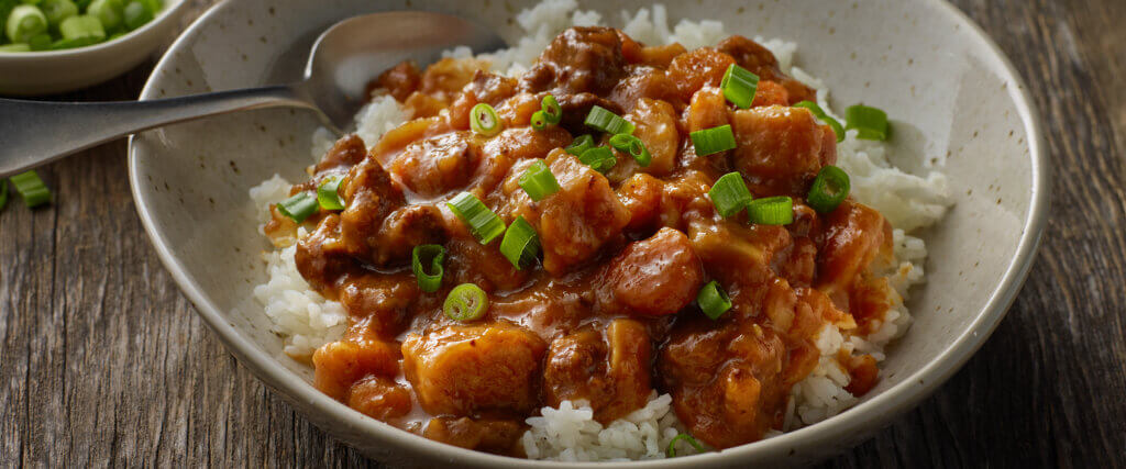 Beef Stew Over Rice - DINTY MOORE® beef stew