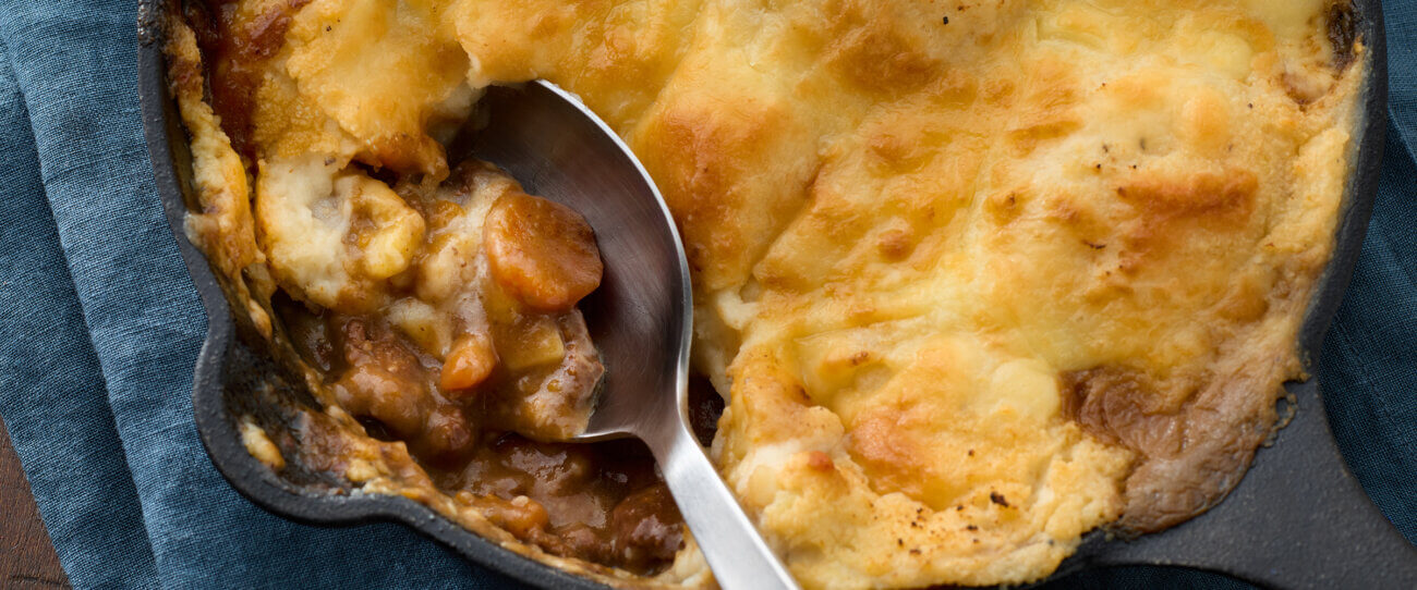 Beef Stew Mashed Potato Pie - DINTY MOORE® beef stew