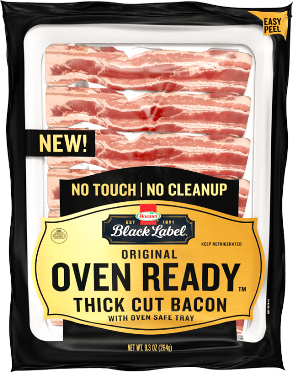 Oven Ready Thick Cut Bacon - HORMEL® BLACK LABEL® Bacon