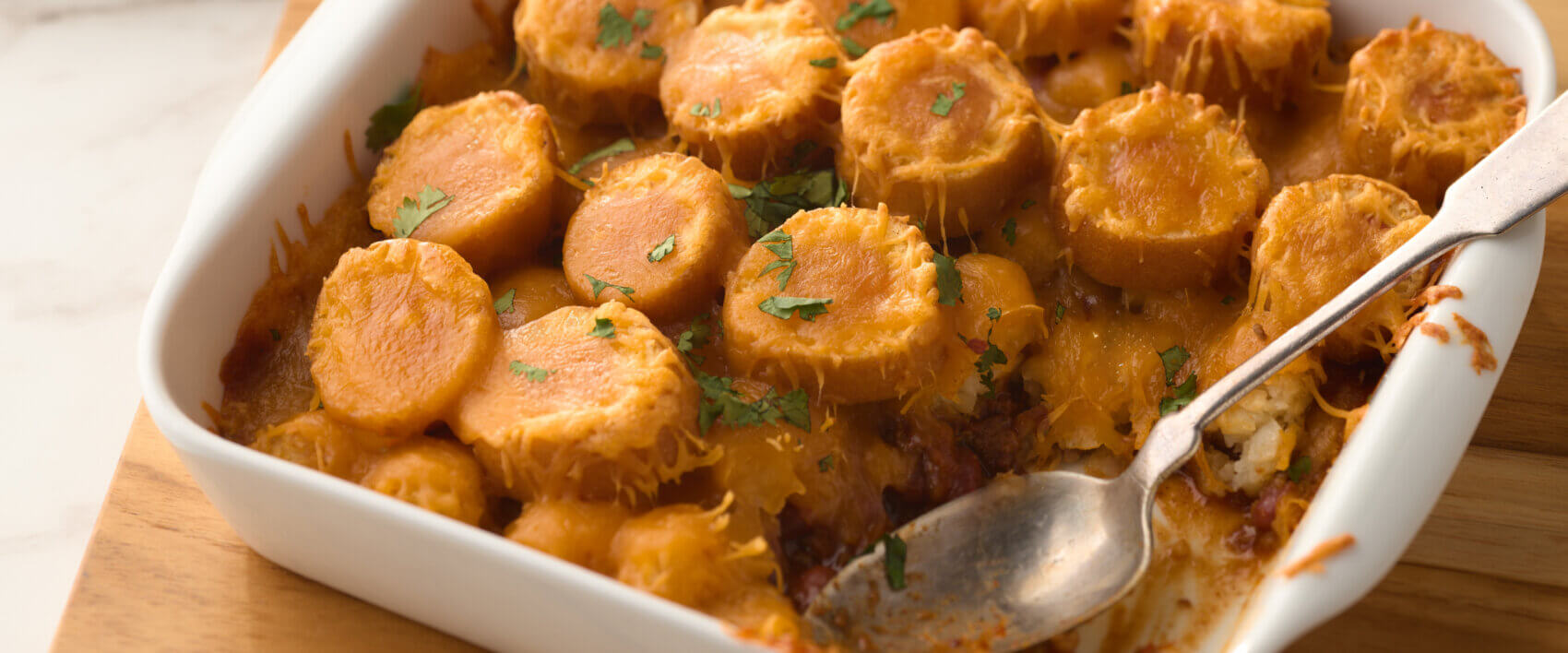 Chili Corndog Casserole - HORMEL® Chili