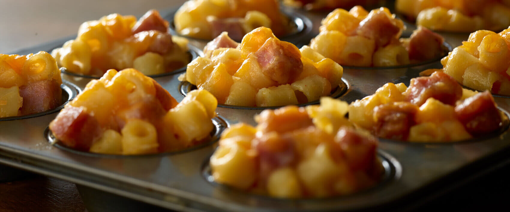Ham Macaroni and Cheese Bites - HORMEL® CURE 81® Ham
