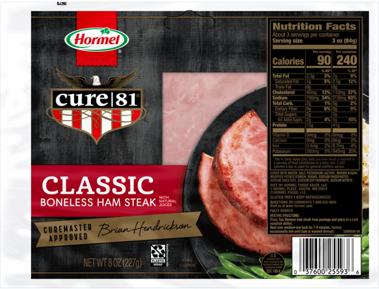 Classic Boneless Ham Steak - HORMEL® CURE 81® Ham