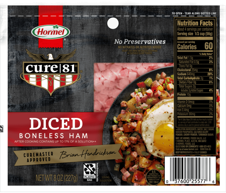Diced Boneless Ham - HORMEL® CURE 81® Ham