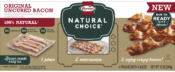 Microwave Ready Bacon - HORMEL® NATURAL CHOICE® meats