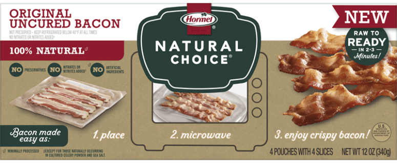 Microwave Ready Bacon - HORMEL® NATURAL CHOICE® meats