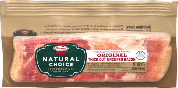 Original Thick Cut Uncured Bacon - HORMEL® NATURAL CHOICE® meats