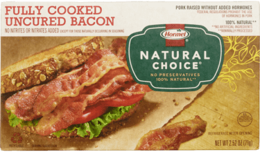 Uncured Fully Cooked Bacon - HORMEL® NATURAL CHOICE® meats