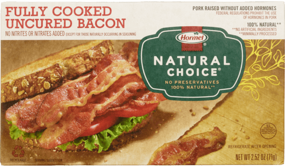 Uncured Fully Cooked Bacon - HORMEL® NATURAL CHOICE® meats