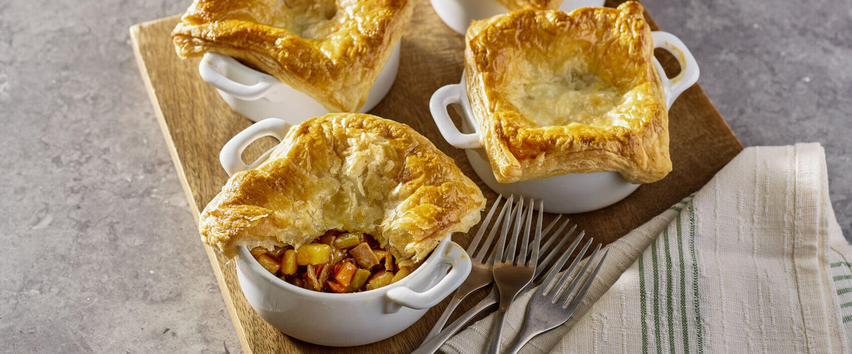Puff Pastry Roast Beef Pot Pies - HORMEL® NATURAL CHOICE® meats
