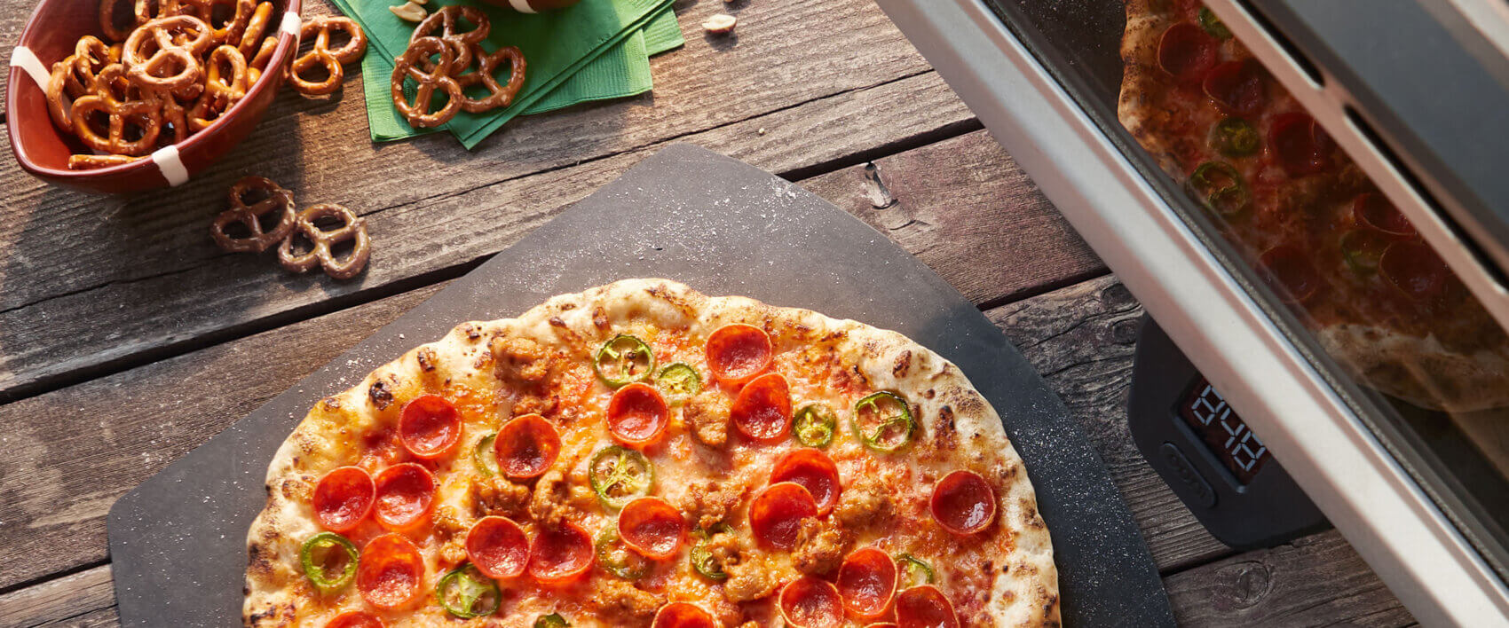 Wood-Fired Spicy Tailgate Neapolitan Pizza with Cup N' Crisp Pepperoni ...