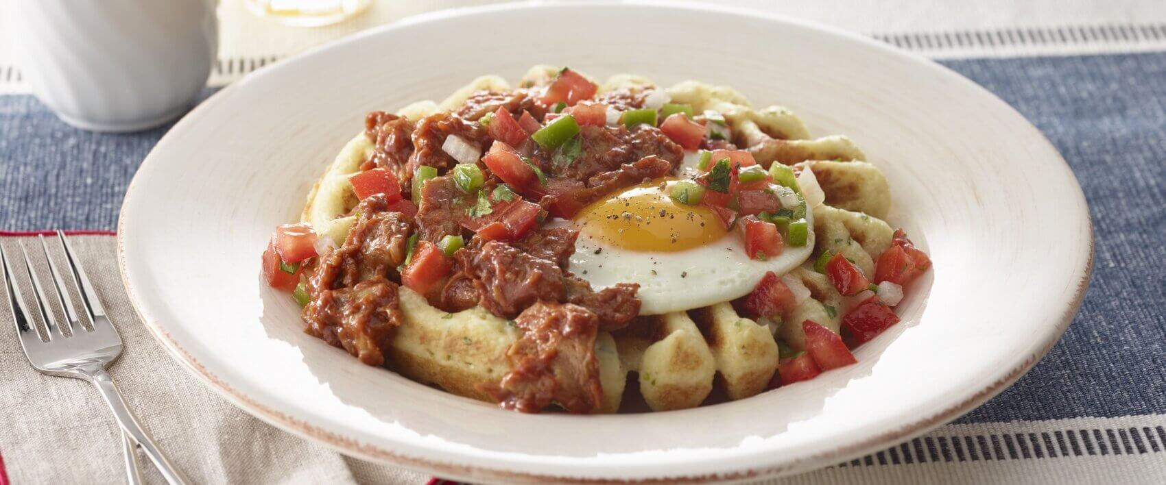 BBQ Pork Rancheros Waffles - LLOYD’S® barbeque