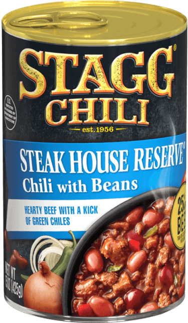 STEAK HOUSE RESERVE™ Chili with Beans - STAGG® Chili